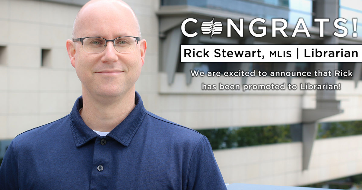 Interface Engineering | Rick Stewart Promoted to Librarian