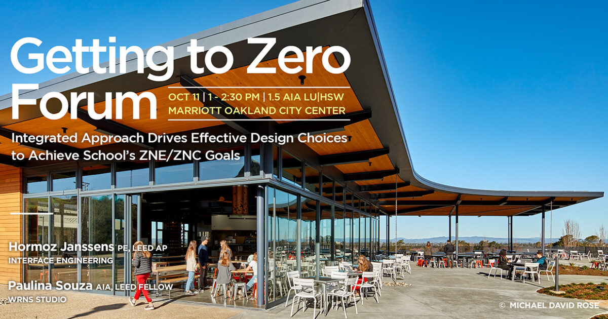 Interface Engineering | Getting to Zero Forum: Achieving ZNE/ZNC…