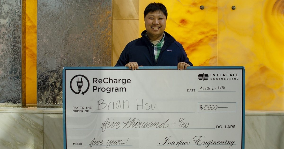 Interface Engineering | Congratulations to Electrical Engineer Brian…