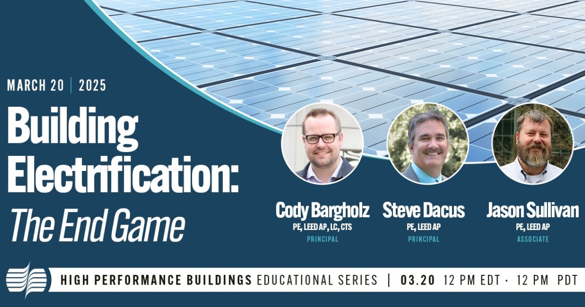 Interface Engineering | Building Electrification: The End Game…